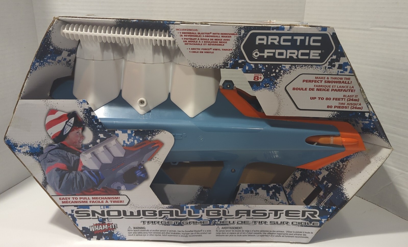 Arctic Force Snowball Blaster WHAM O Snow Ball Maker 80 FEET 2013 ...
