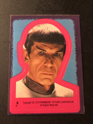 1979 Topps Star Trek: The Motion Picture Stickers Spock #9 NM | eBay
