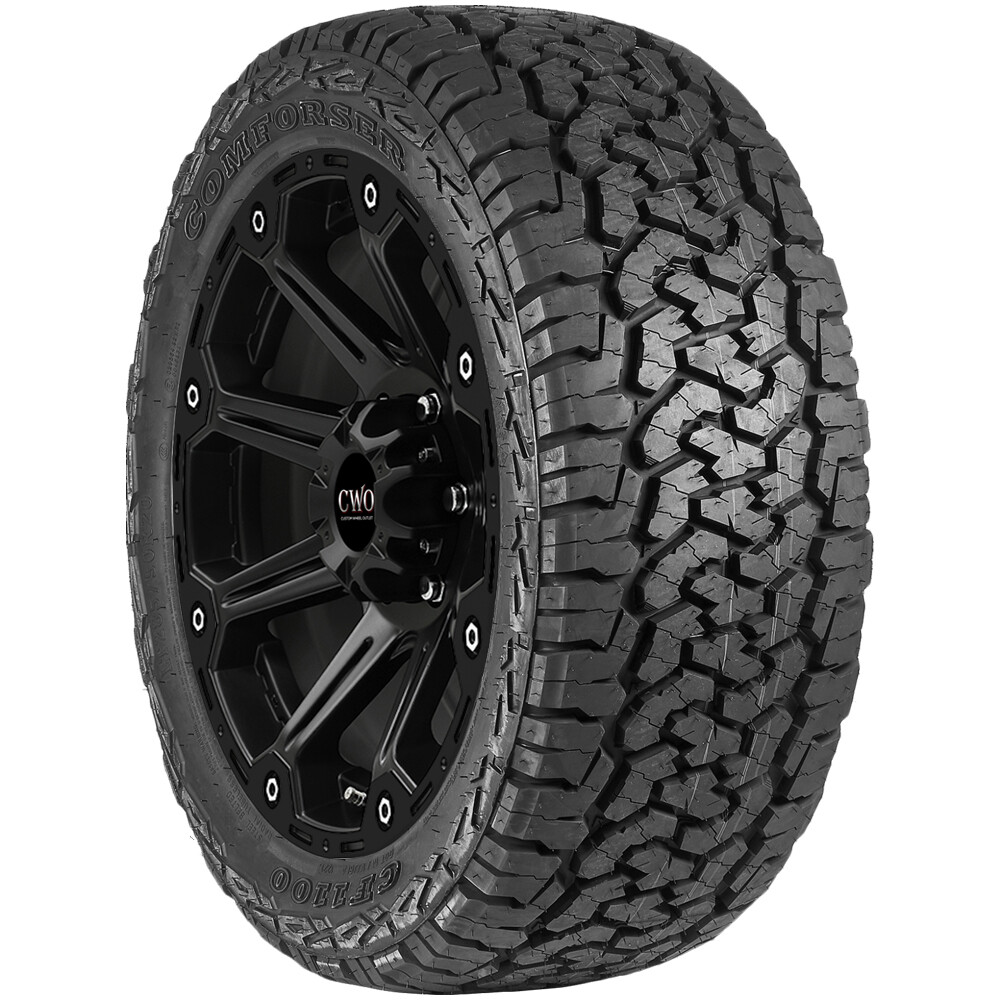 (QTY 2) 285/40R24 Comforser CF1100 All Terrain 112H XL Black Wall Tires ...