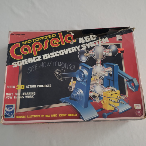 Motorized Capsela 450 Science Construction Toy System Retro Robot PARTS ...