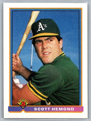 1991 TOPPS BOWMAN CARD # 232 Scott Hemond - Oakland Athletics | eBay