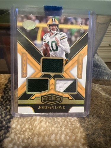 2023 Panini Plates & Patches - Patch Trio Jordan Love #PT-7 Gold /50 ...