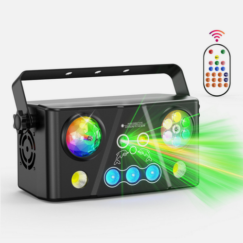 5in1 DMX Pattern LED Stage Light Laser Projector RGB DJ Disco Party ...