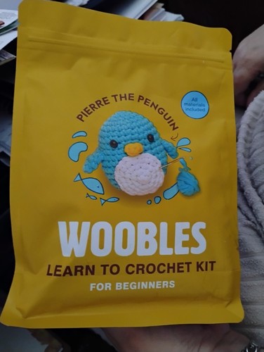 NEW The Woobles - Pierre the Penguin Crochet Kit & Hook For Beginners ...