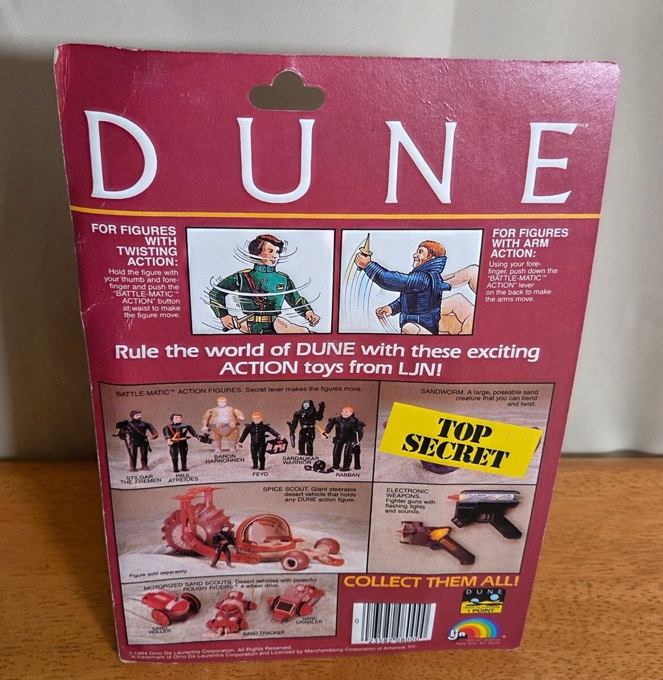 New Dune Stilgar Fremen Action Figure Sealed MOC 1984 LJN Toys Battle ...