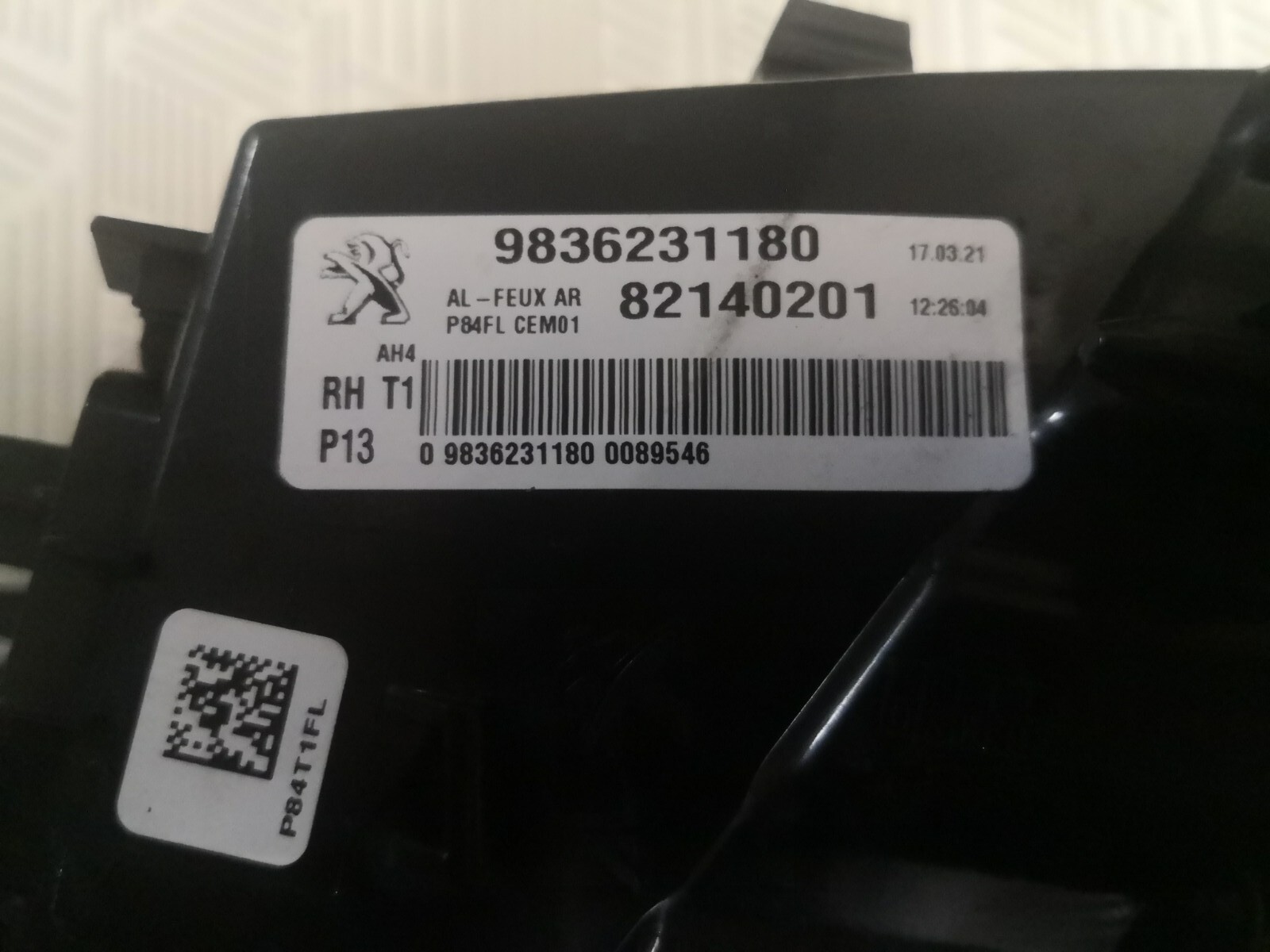 PEUGEOT 3008GT Rear Right Outer Taillight 9836231180 GENUINE | eBay UK