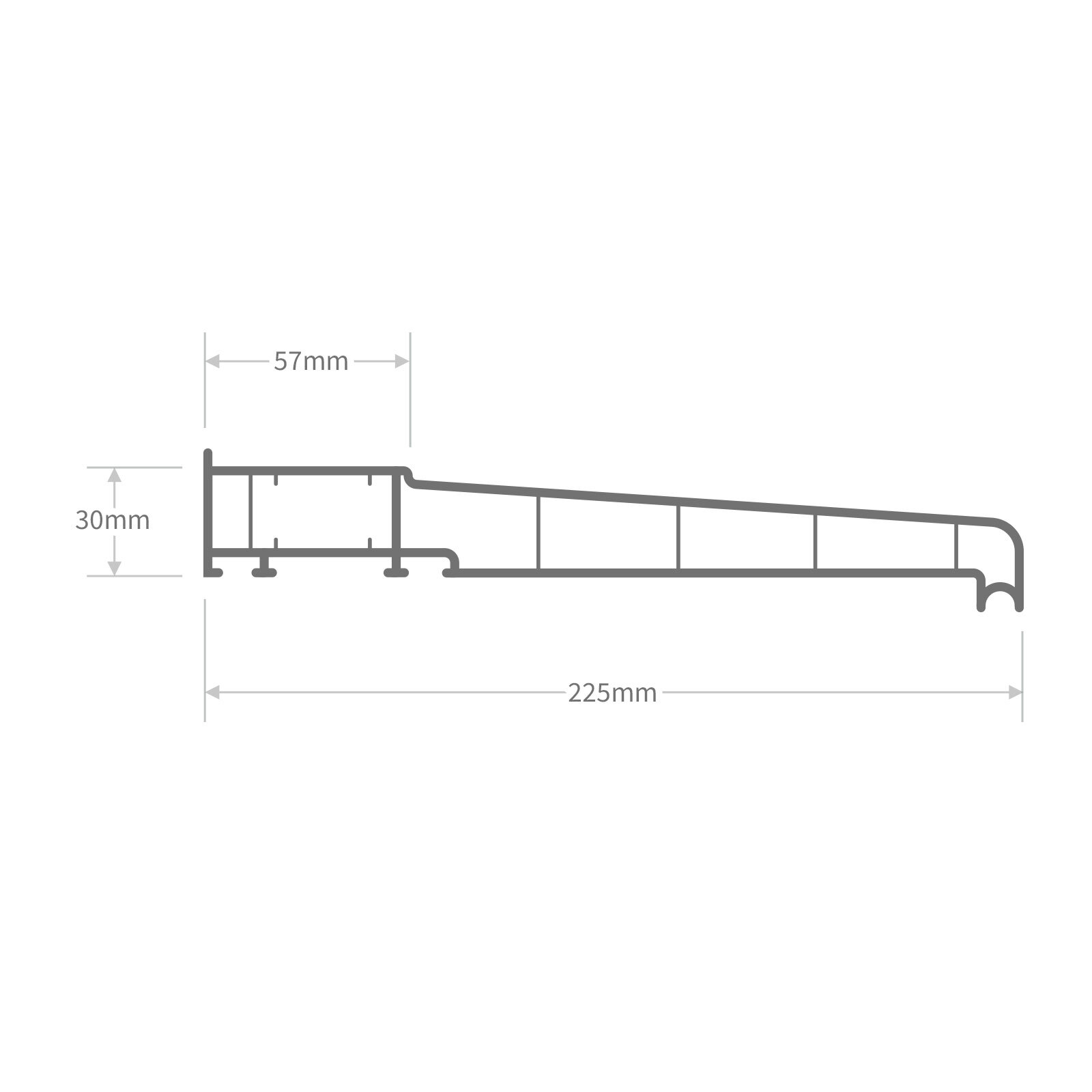 uPVC Window Door Cill 225mm Eurocell Plastic External PVC Sill - 1.35m ...