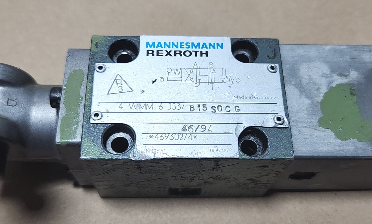 Mannesmann Rexroth 4WMM6J53 Rr00009279 Directional Hydraulic Control ...
