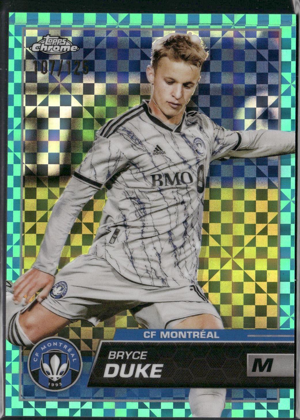 2023 Topps Chrome MLS - Bryce Duke #159 Aqua X-Fractor /125 for sale ...