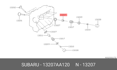 Genuine OE Seal Int Valve 13207AA120 For Subaru 13207-AA120 | eBay