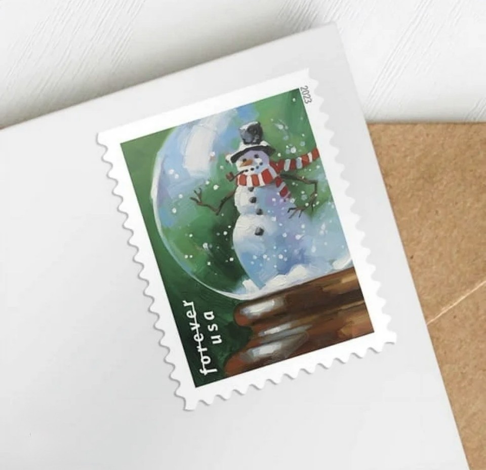 USPS Snow Globes 2023 Holiday Christmas Stamps (3 Books Of 20) 60 TOTAL ...