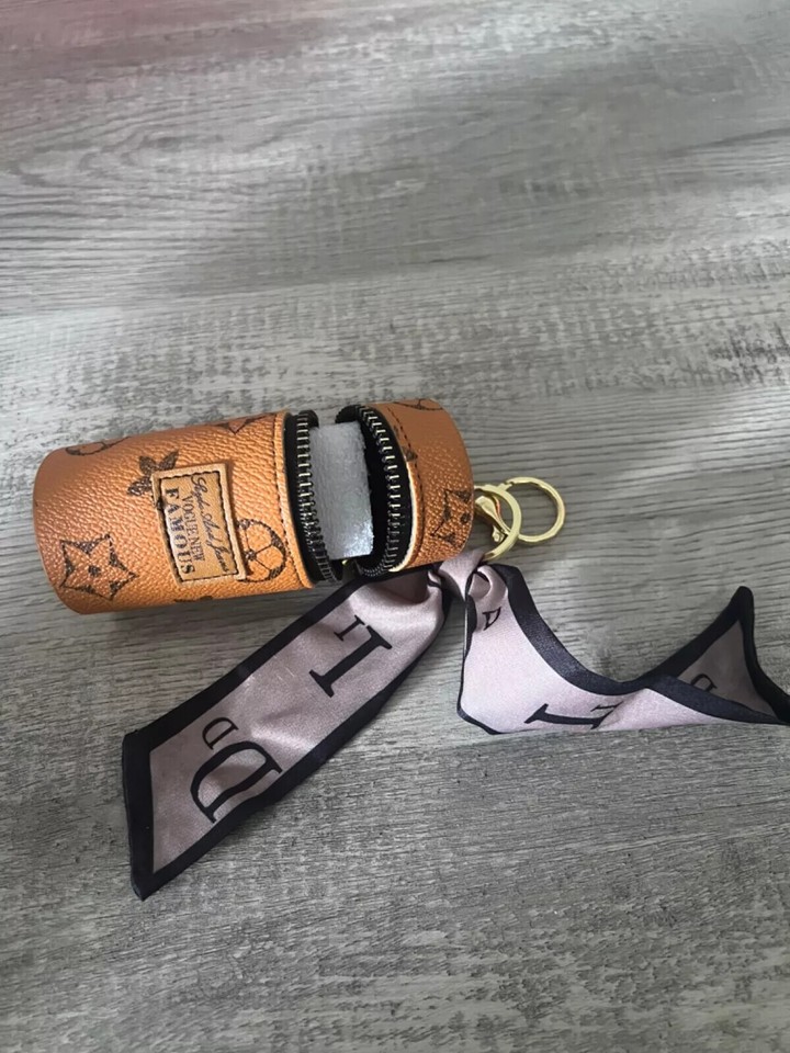 Luxury Lipstick holder keychain bag pendant charm decorative keychain ...