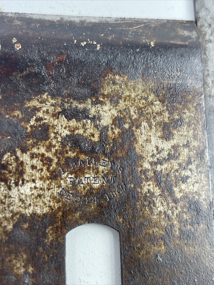 Antique L. Bailey's Wooden Block Stanley Plane Tool USA Pat Dec 24 1867 ...