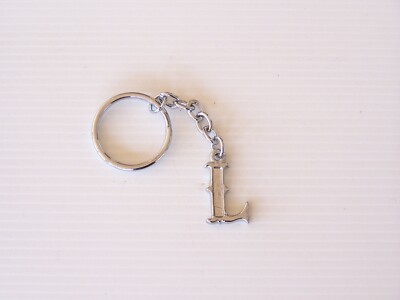 VINTAGE LETTER L NAME INITIAL NOVELTY METAL KEY CHAIN KEYRING | eBay