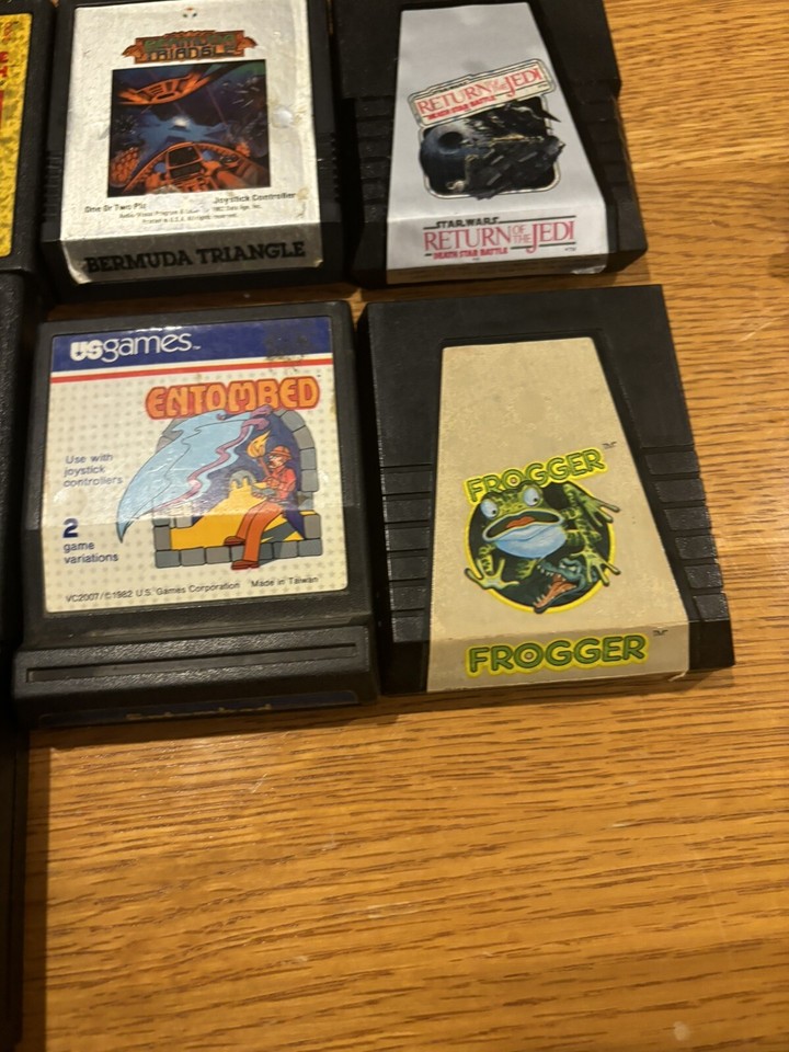 Atari 2600 Tele Games Console Lot! 11 Games, Controllers, Manual + More ...