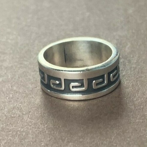 Vintage Hopi Native American 7mm Geometric Wave Ring Size 5.5 | eBay