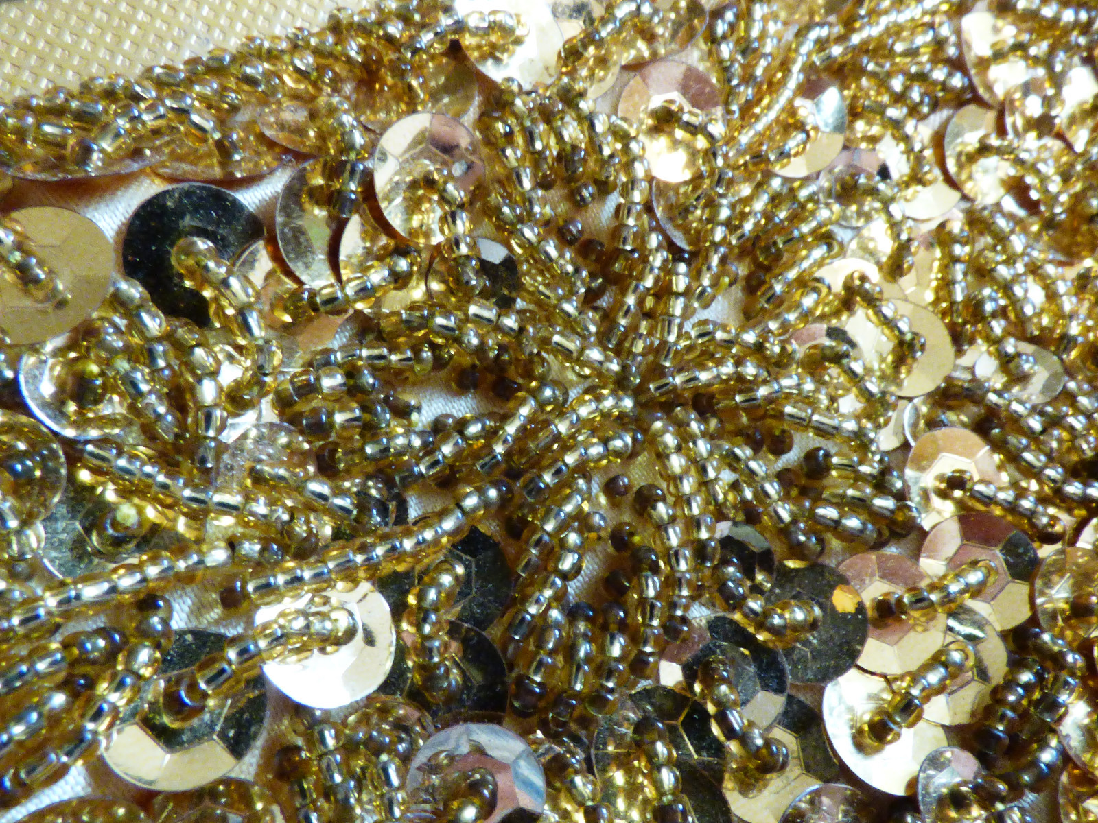 Vintage Hand Made in Hong Kong Gold color Sequins Beaded Evening Clutch ...