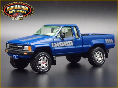 1985 85 TOYOTA SR5 PICKUP TRUCK w HITCH BLUE 1/64 SCALE DIECAST MODEL ...
