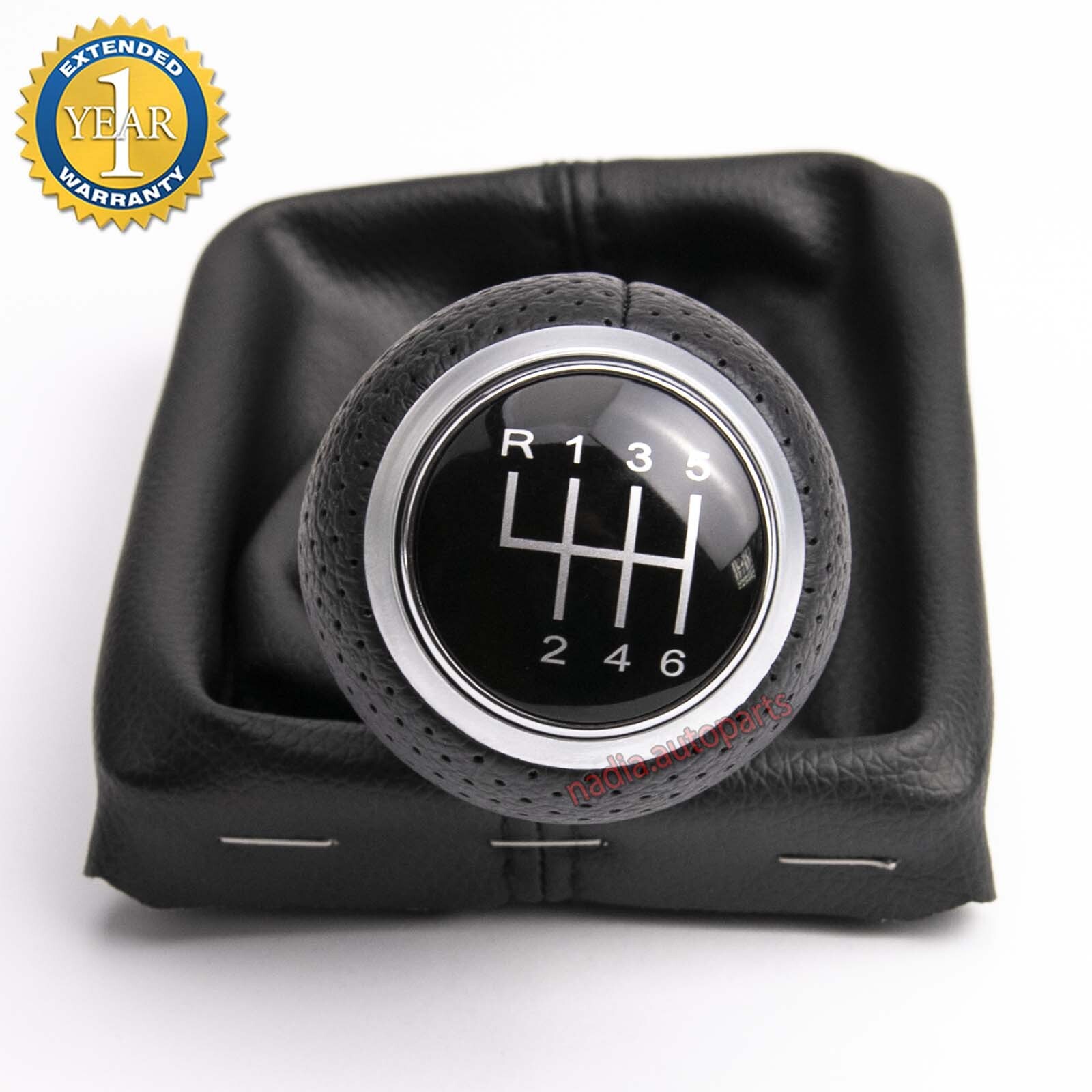 Gear Shift Lever Knob Boot For Audi A5 Q5 A4 B8 6 Speed Manual Stick ...