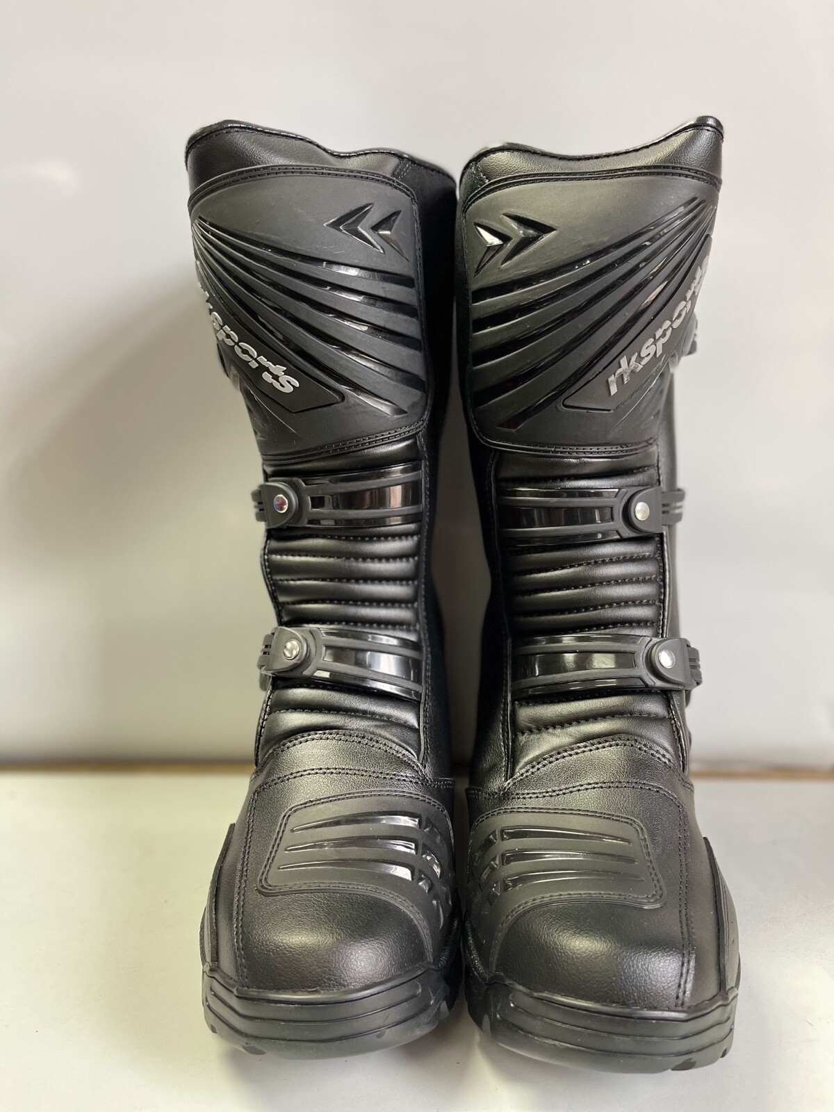 Rksports Herren Motorrad RK-16 Adventure Schwarze Lederstiefel | eBay