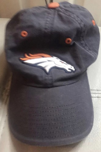 Denver Broncos NFL Team Apparel Blue Hat Cap Slouch Fit Adjustable ...