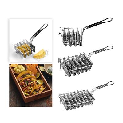 Taco Basket Heavy Duty Frying Holder Fry Basket Taco Shell Deep Fryer ...