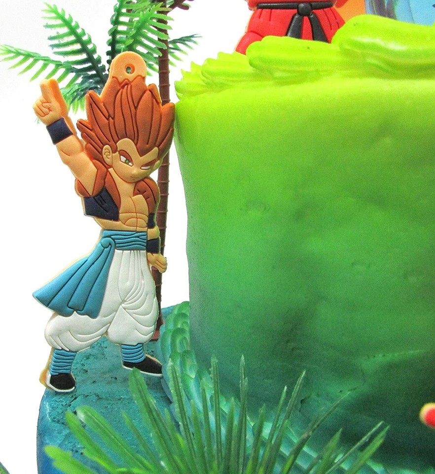 Dragon Ball Z Cake Toppers Featuring Goku, Vegeta, Gohan, Krillin, and ...