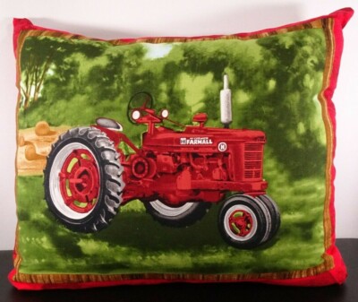 New Handmade Pillow w/ Farmall International Tractors Assorted Designs ...