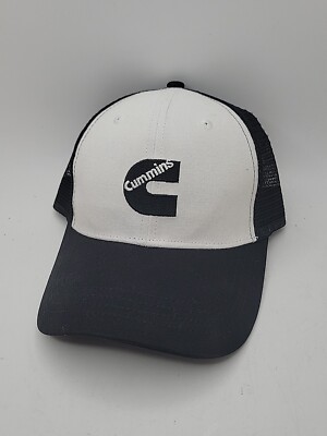 Cummins Embroidered Baseball Cap Hat Black Trucker Mesh Snapback | eBay