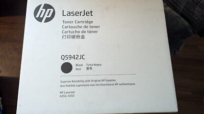 Genuine HP LaserJet 4250, 4350 Black Toner Cartridge Q5942JC - Quick ...
