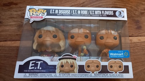 Funk Pop ET 3 Figure Set 40th Anniversary Retro Damaged Box | eBay UK