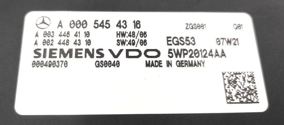 Mercedes C 200 Kompressor W204 speed controller computer A0034464110 ...