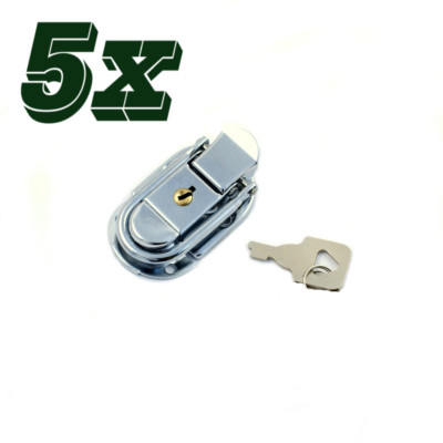 5X Guitar or instruments case Drawbolt Closure Latch with lock and keys ...