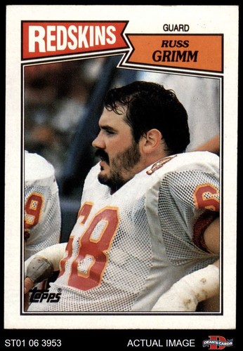 1987 Topps #73 Russ Grimm Redskins HOF Pittsburgh 8 - NM/MT | eBay