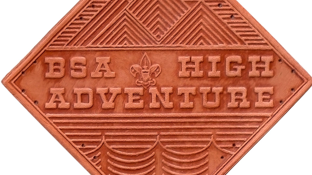 Boy Scout Official BSA National High Adventure Leather Patch Emblem BSA ...
