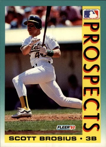 1992 Fleer Prospects Rookie RC #671 Scott Brosius Oakland Athletics | eBay