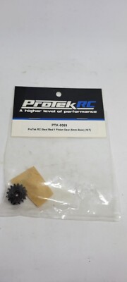 ProTek RC Steel Mod 1 Pitch Motor Pinion Gear 5mm Bore 16T (PTK-8069 ...