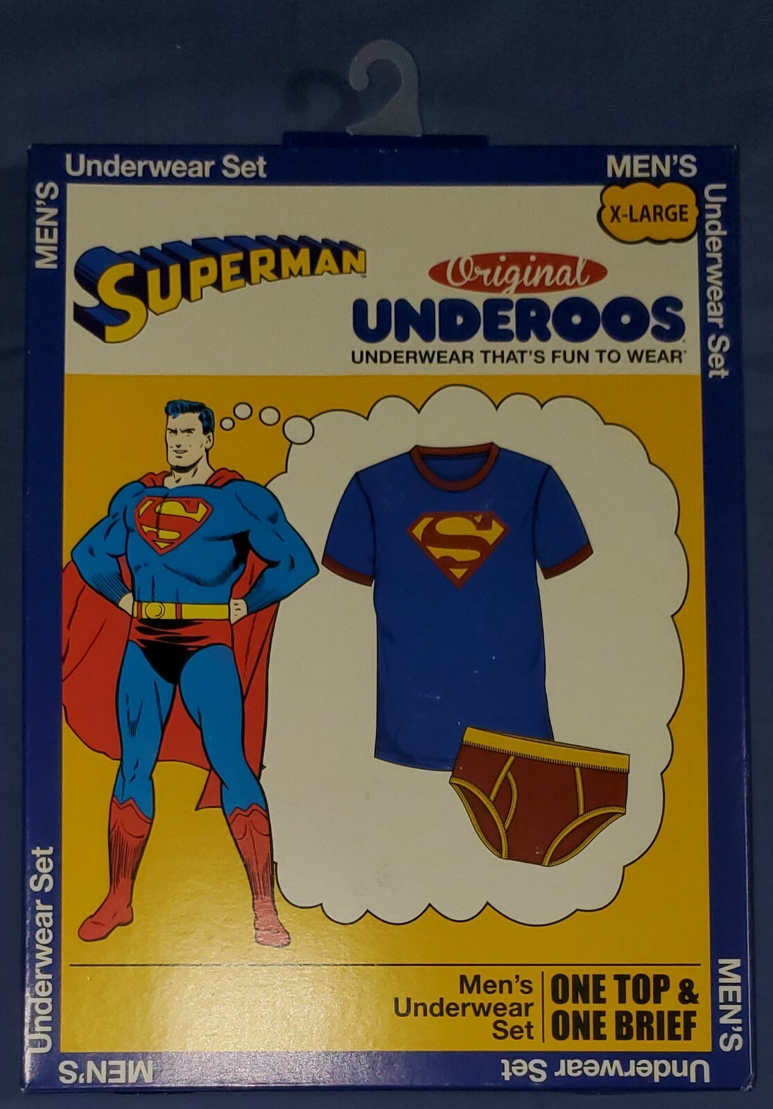 Underoos Mens Captain America Superman Shazam or Flash Shirt & Briefs ...