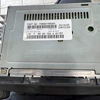 2004 Sebring Radio AM FM CD Player w Auxiliary Input RBK Slider Ver ...