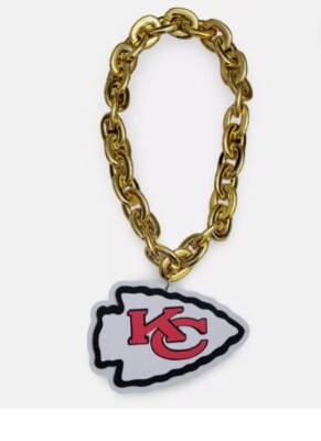 NFL Kansas City Chiefs GOLD Big Fan Chain Logo Necklace | eBay