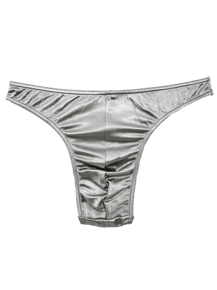 Satin Mens Thongs Underwear Panties Silky Sexy Man G String Undies