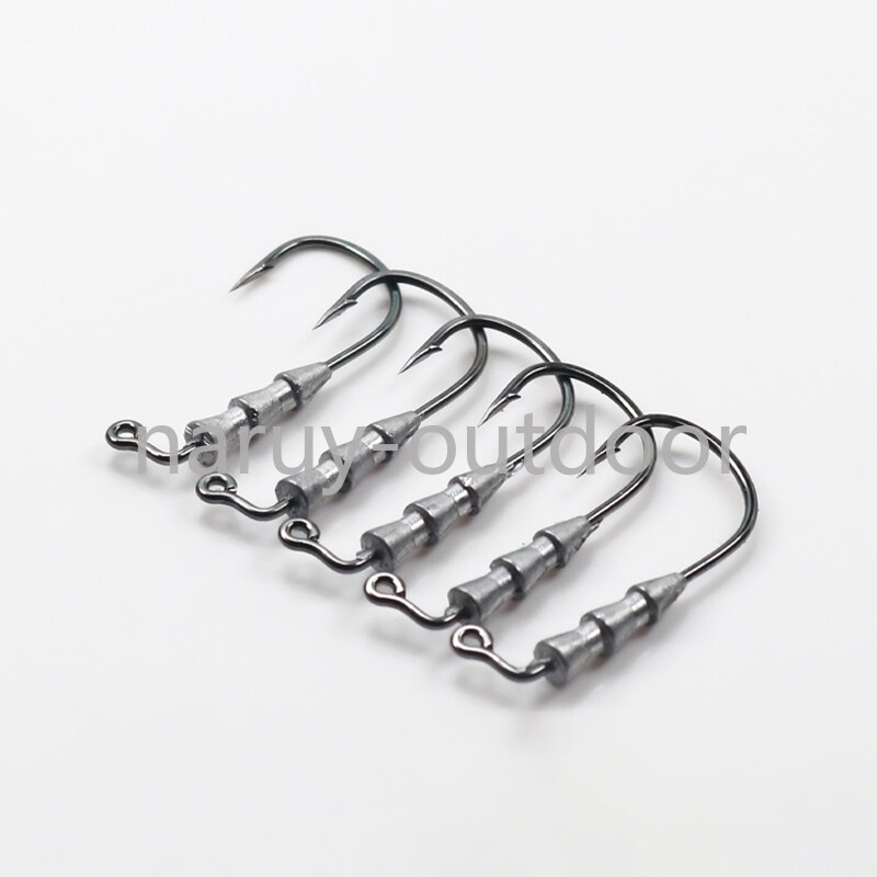 40 PACK 90 Degree Aberdeen Hover Strolling Jigging Hook Weight Hooks | eBay
