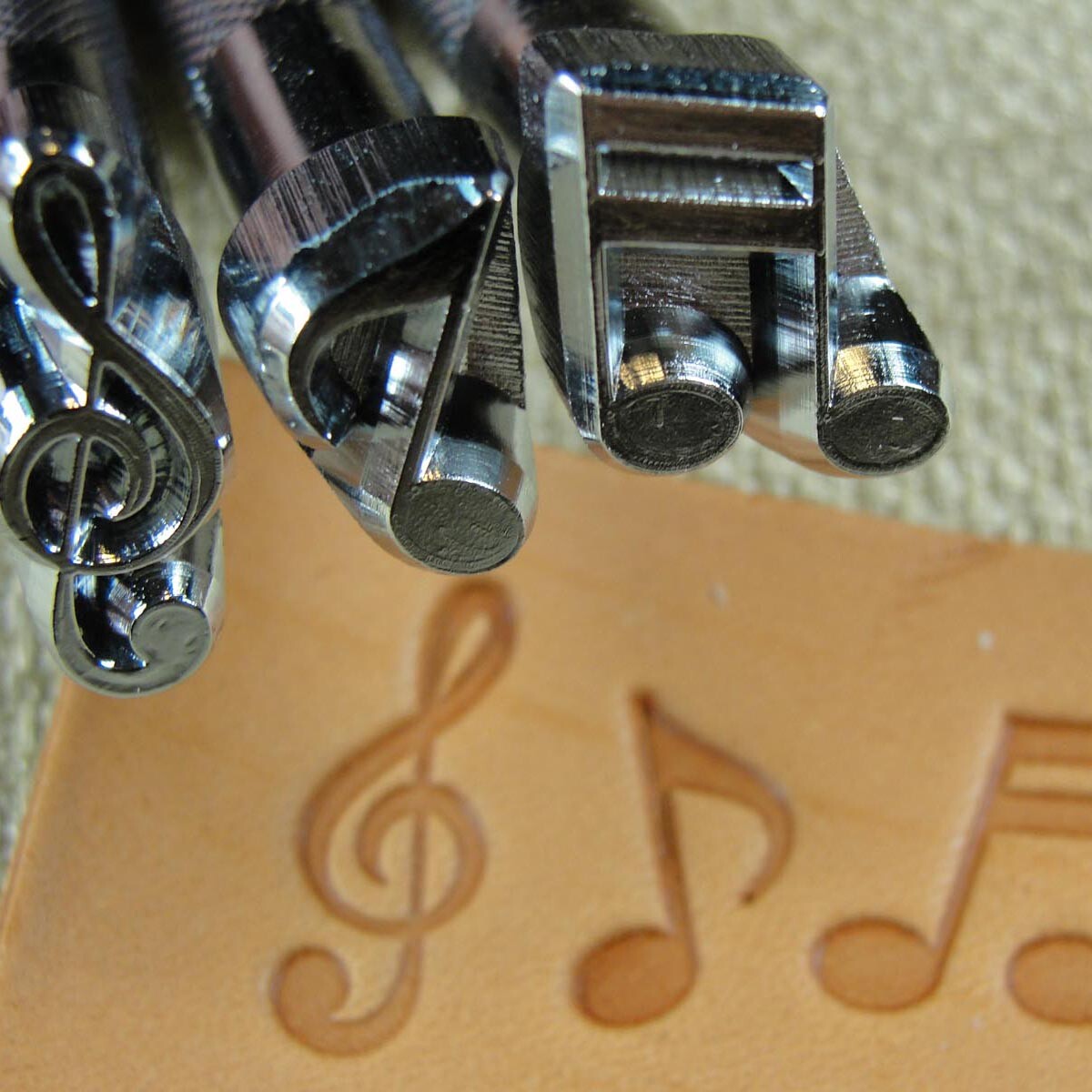 Craft Japan - Music Note Stamps (3-Piece Set, Leather Stamping Tools ...