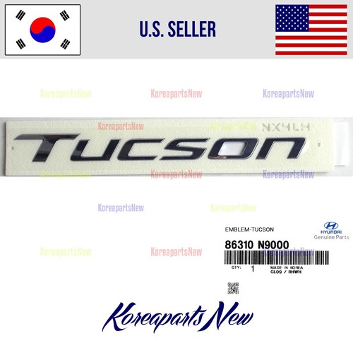 REAR Trunk Lid Emblem Silver Nameplate 86310N9000 ⭐OEM⭐ Hyundai Tucson ...