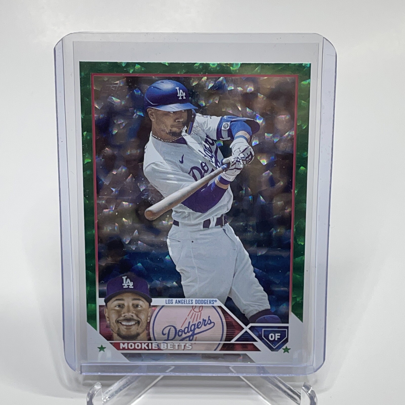 Mookie Betts 2023 Topps Series 1 #50 - Green Foil Board Parallel /499 ...