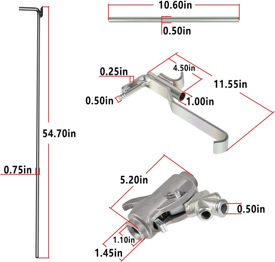 for Monkey-On-A-Stick Friction Jack Set 55" Solid Alloy Rod Tool ...