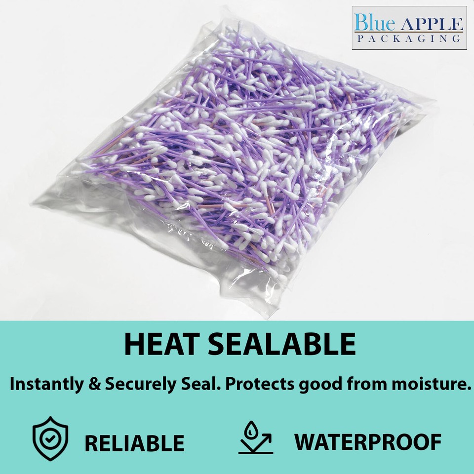 17x21 Clear Open Top Poly Bags Lay Flat Plastic Packaging 1 MIL Thick ...