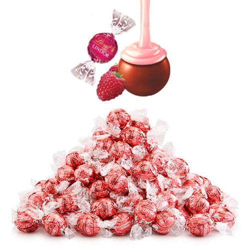 Lindt Lindor RASPBERRIES & CREAM MILK CHOCOLATE TRUFFLE - PINK BALLS | eBay
