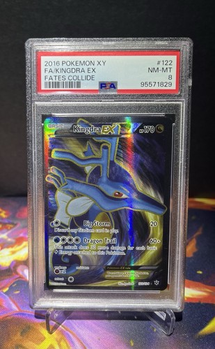 2016 POKEMON XY FATES COLLIDE #122 FULL ART/KINGDRA EX PSA 8 | eBay