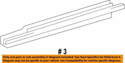 75710-33130 Toyota Moulding assy, front door belt, rh 7571033130, New ...